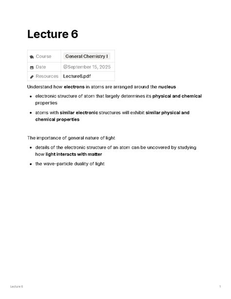 Lecture 6 Electronic Structure And Wave Nature Of Light Gen Chem I