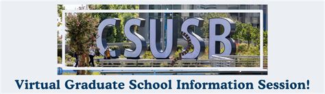 Csusb Graduate School Information Session