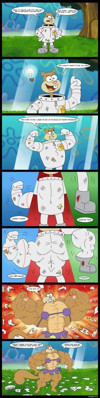 Sandy Cheeks Muscle Growth