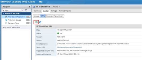 Vmware Site Recovery Manager Srm 60 Part 5 Configuring Srm Array