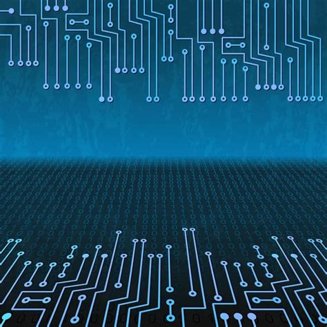 Electronic Circuit And Binary Code Stock Vector Image By ©marisha 90168698