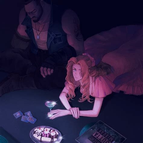 Cloud Strife Aerith Gainsborough And Barret Wallace Final Fantasy
