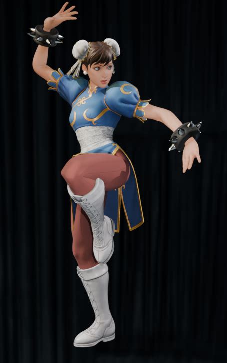 👗 Chun Li Classic Qipao Dress Street Fighter 3d Printable Stl With