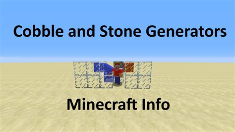 Cobblestone And Stone Generators Minecraft Explained Youtube