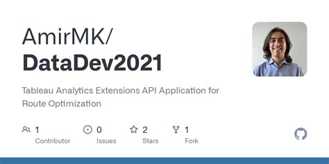 github amirmk datadev2021 tableau analytics extensions api application for route optimization