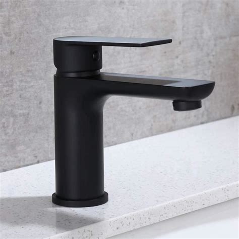 Dutrix Robinet De Lavabo Noir Mat Avec Robinets De Salle De Baiubbler