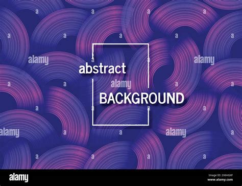 Trendy Geometric Background With Abstract Circles Shapes Futuristic Dynamic Pattern Design