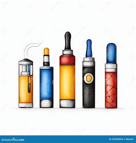 A Colorful Collection Of Vape Devices Showcasing Various Designs And