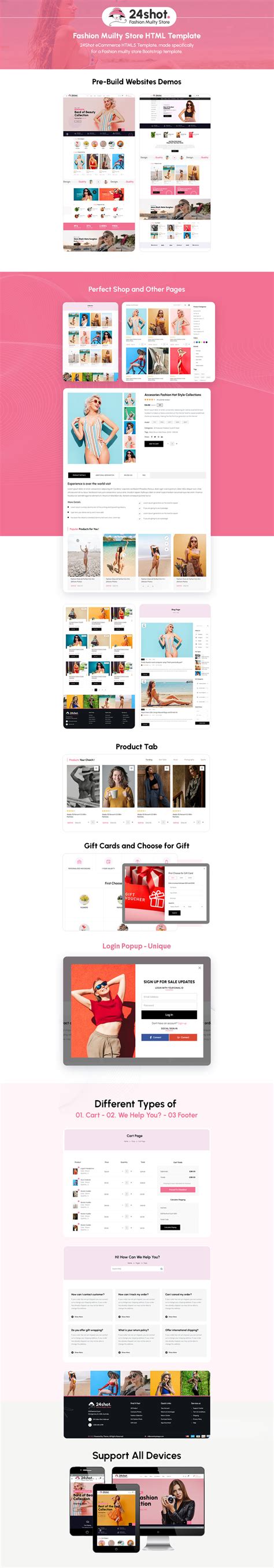 24shot Womens E Commerce Fashion Store And Bootstrap Template