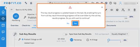 How To Measure Task Tracked Kr Using Sub Key Results Progress Qanda