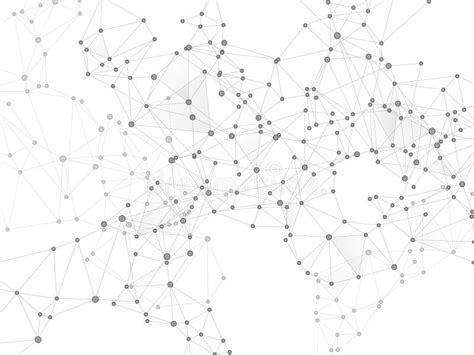 Gometric Plexus Structure Cybernetic Concept Stock Vector Illustration Of Data Particle