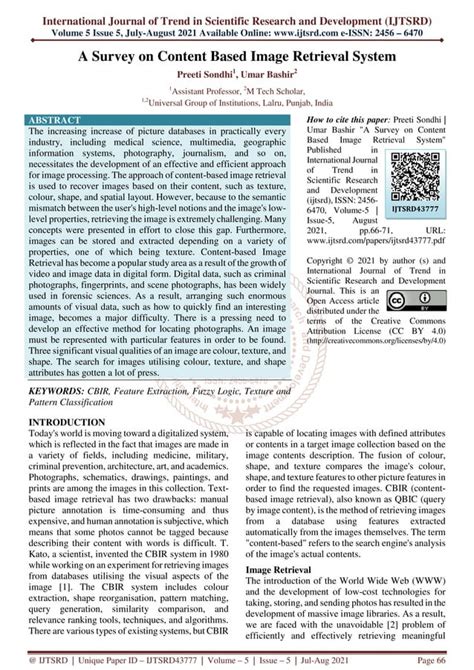 a survey on content based image retrieval system pdf