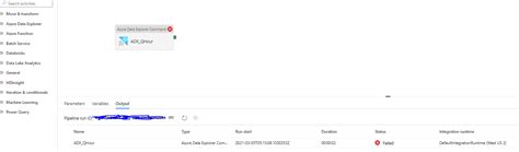 Azure Data Explorer Command Dynamic Parameter Error Stack Overflow