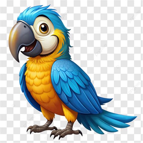 귀여운 만화 파란색과 노란색 앵무새 클립 아트 그림 만화 블루 앵무새 귀여운 파랑새 파란색 앵무새 클립 아트 Png 일러스트 및 이미지 에 대한 무료 다운로드