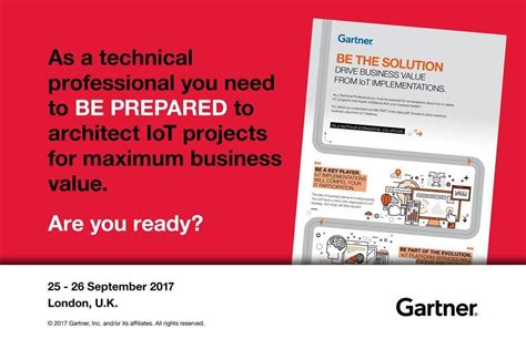 Gartner On Linkedin Are You Prepared To Architect Iot Projects Gartnercat…