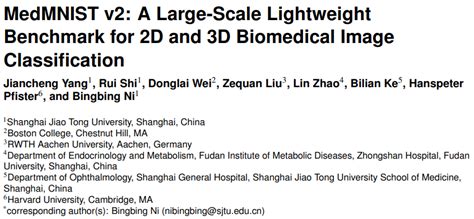Medmnist：18个数据集开启2d3d医学影像之旅，可免费下载 Csdn博客