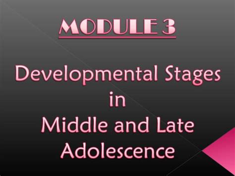 Stages Of Development And Developmental Tasks Ppt