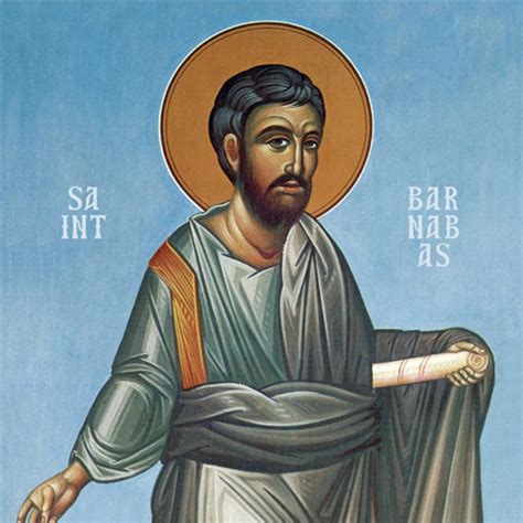 القديس برنابا الرسول برنابا اسم آرامي معناه ابن الوعظ ويوف الذي دعى من الرسل برنابا الذي يترجم