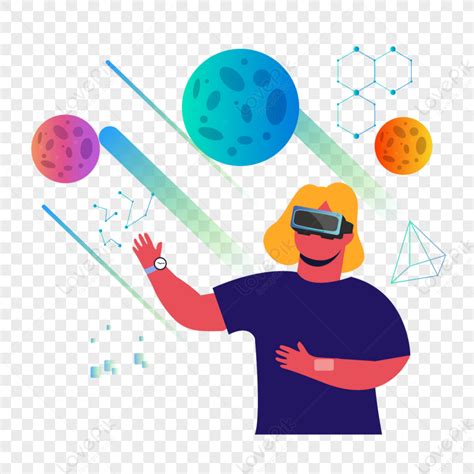 추상 그라디언트 색상 행성 기술 Vr 그림기술 감각바이러스 Png 일러스트 무료 다운로드 Lovepik