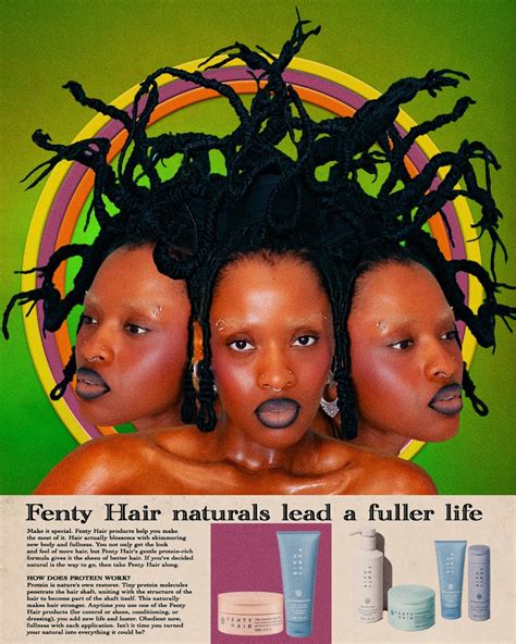 I Photographed And Designed 70s Inspired Hair Ads Using Fentyhair
