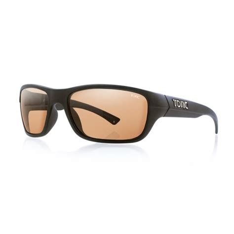 Tonic Rush Polarised Sunglasses With Glass Neon Copper Lens And Black Frame