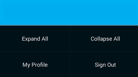 android vertical menu stack overflow