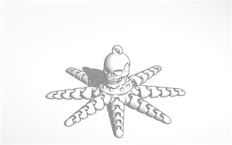 3d Design Octopus Skull Tinkercad
