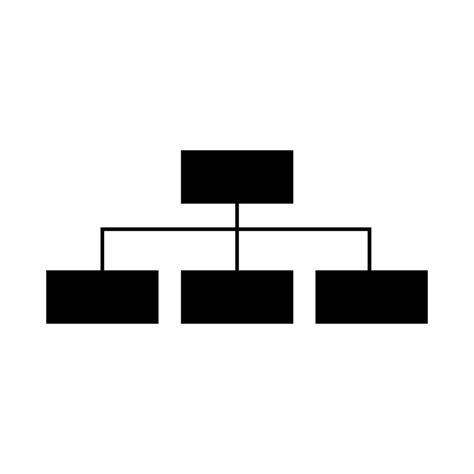 An Organization Chart With Three Boxes On It 56937123 Vector Art At