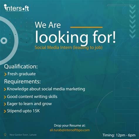 Turab Ali Al Hashim On Linkedin Hiring Socialemediamarketing Internship Jobalert
