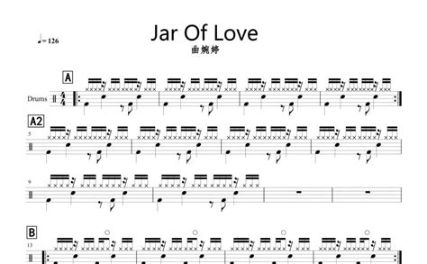 Jar of Love鼓谱 曲婉婷 架子鼓谱 琴谱网