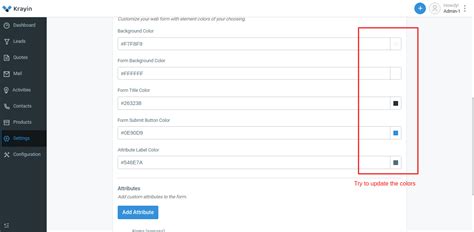The User Should Be Able To Update The Customize Web Form · Issue 874 · Krayinlaravel Crm · Github