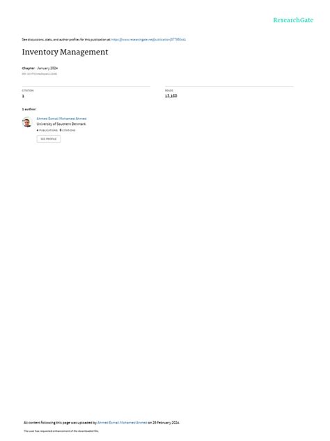 Inventorymanagement 1 Pdf Inventory Lean Manufacturing