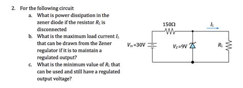Solved For The Following Circuit What Is Power Chegg