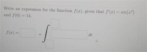 Solved Write An Expression For The Function F X Given That Chegg Com