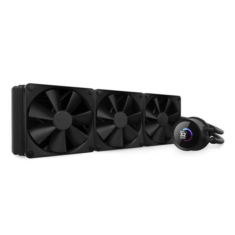 Buy Nzxt360mm Aio Cpu Liquid Cooler With Customizable Lcd Display High Performance Pump 3 Fans