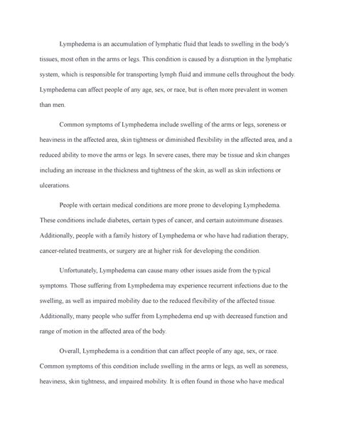 Assignment 28 Project Immunity And Lymphatic Disorder Advanced