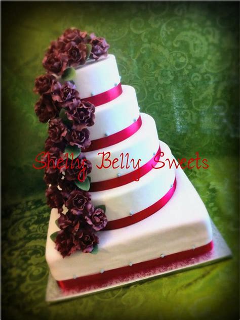 50th Ruby Birthday Cake Decorated Cake By Shelly Cakesdecor