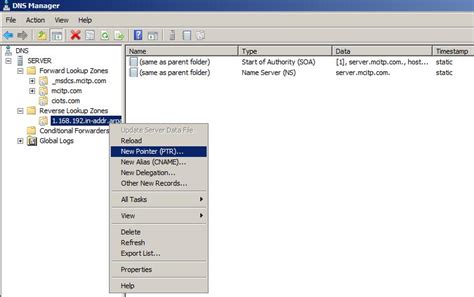 techmight solutions dns configuring forward and reverse lookup zones