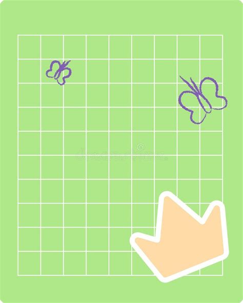 Cartoon Notebook Sheet With Sticker Stock Vector Illustration Of Message Blank 365085215