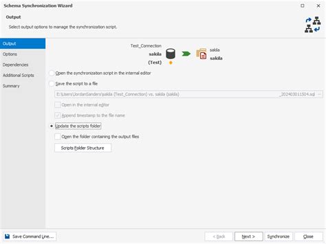 Select Synchronization Output