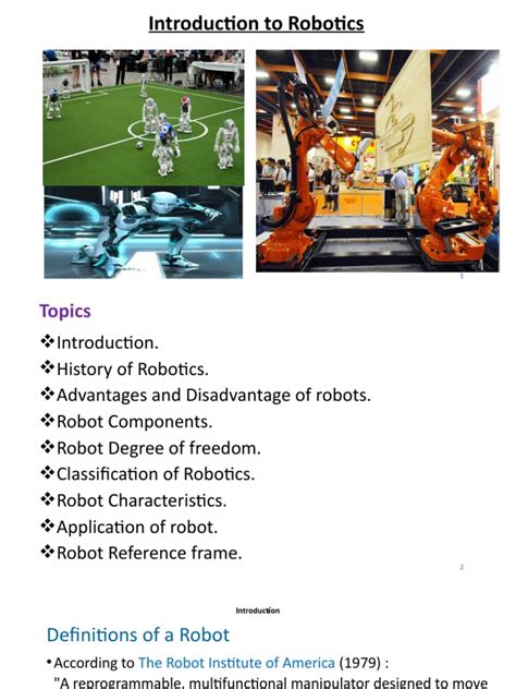 An In Depth Introduction To The Fundamentals Of Robotics Pdf Robot Robotics