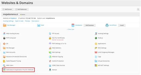 Restart Iis Application Pool Na Plesk Strežniku Podpora