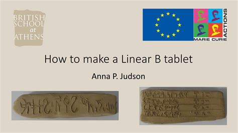 How To Make A Linear B Tablet British School At Athens