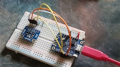 Esp8266 With Bmp280 Barometer Temperature Pressure Altitude Display On Web Server Youtube