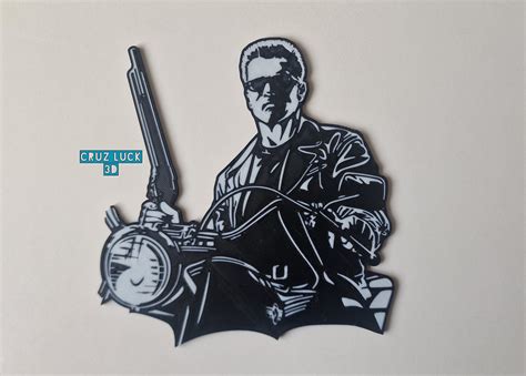 Archivo 3d Cartel Terminator 👶 ・diseño De Impresora 3d Para Descargar・cults