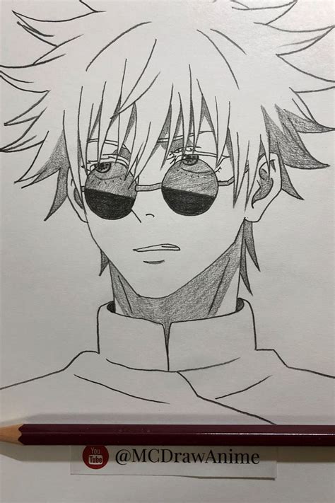 How To Draw Gojo Satoru Step By Step Anime Sketch Jujutsu Kaisen
