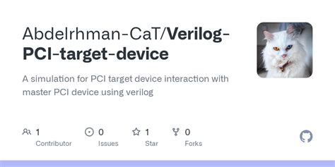 github abdelrhman cat verilog pci target device a simulation for pci