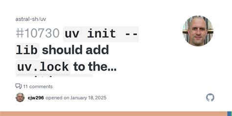 `uv Init Lib` Should Add `uvlock` To The `gitignore` · Issue 10730