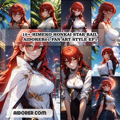 Himeko Honkai Star Rail Aidorer Fan Art Style Ep Aidorer Digital Art Collection