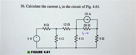 SOLVED Calculate the current i in the circuit of Fig A V Ω FIGURE Ω